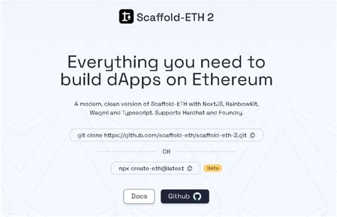 Scaffold Eth 2 Build And Deploy Ethereum Dapps In Seconds Shreyansh