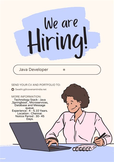 Swathi Govindarajan On Linkedin Javadeveloper Javadeveloperjobs Javaprogramming Java Hiring