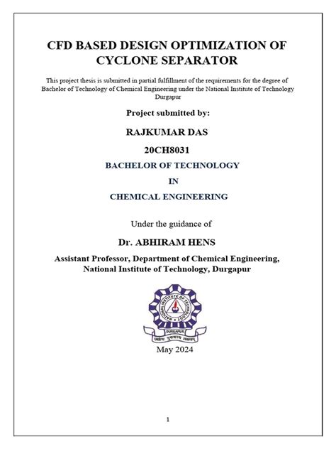 Cyclone Separator Pdf Computational Fluid Dynamics Finite Element Method