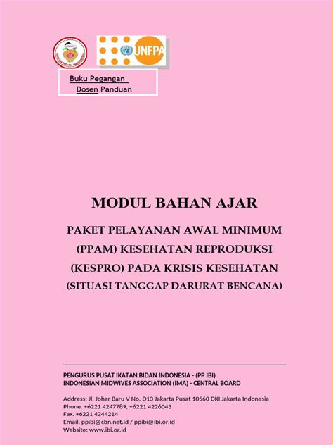 Modul Bahan Ajar Ppam Kespro Krisis Pegangan Dosen Dikonversi Pdf