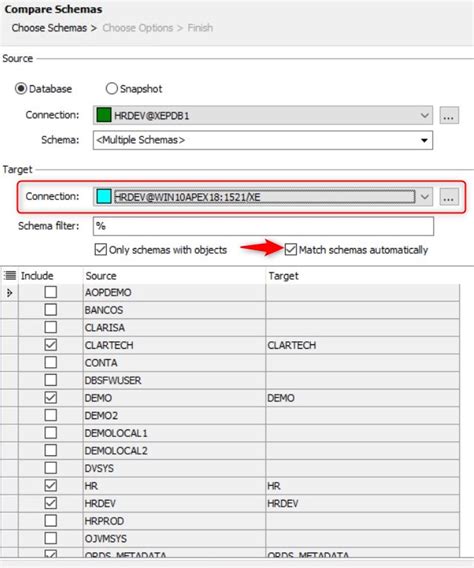 How To Compare Multiple Database Schemas In Oracle Using Toad®