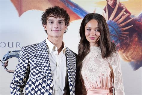 Mason Thames And Nico Parker At The How To Train Your Dragon London