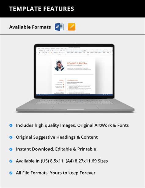 Freight Team Associate Resume In Pages Word Download