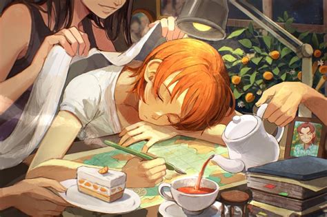 Nami Nico Robin And Bellemere One Piece Drawn By Oekakiboya Danbooru