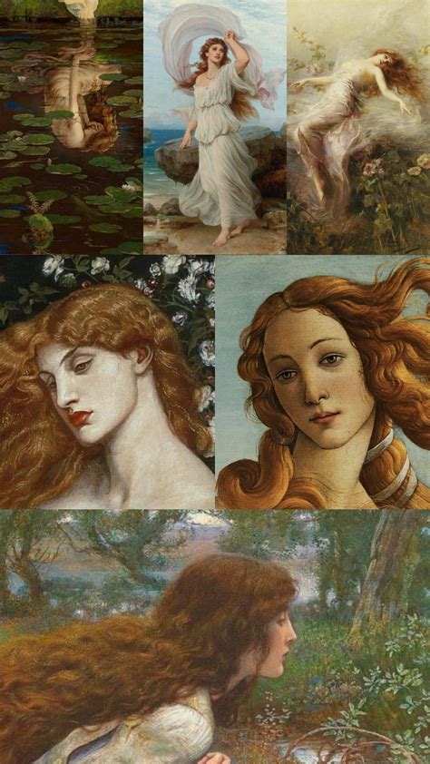 Red Haired Woman Beauty Aesthetic Painting Aesthetic Art Old Paintings Beautiful Paintings