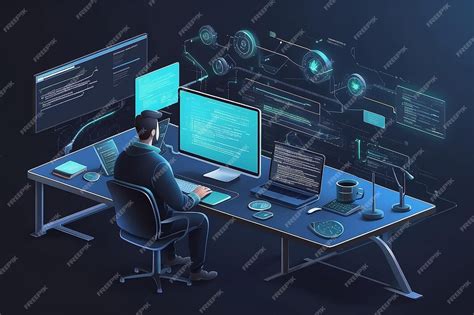 Premium Ai Image Software Code Testing Concept Illustration
