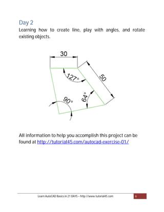Learn Auto Cad Basics In 21 Days Ebook PDF