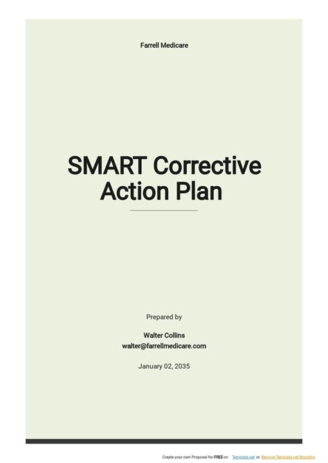 Corrective Action Plan Template Google Docs Word Apple Pages Template Net