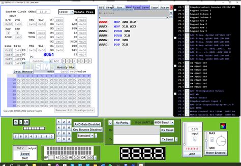 用edsim51仿真软件练习使用8051的汇编语言指令 51单片机