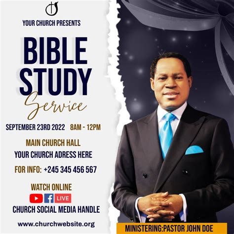 Bible Study Classes Template Postermywall