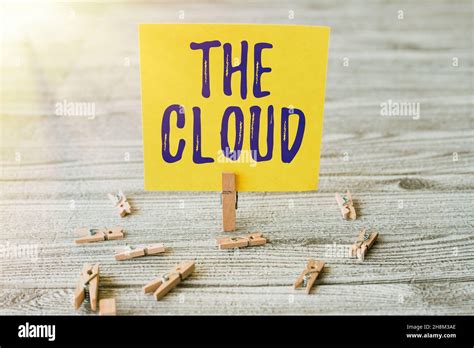 Conceptual Caption The Cloud Business Concept Programs Used In Storing Accessing Data Over The