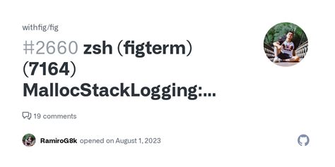 Zsh Figterm7164 Mallocstacklogging Cant Turn Off Malloc Stack Logging Because It Was Not