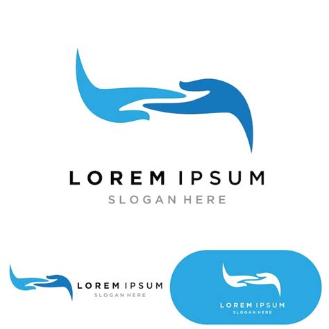 핸드 케어 로고 및 기호 벡터 템플릿 Eps10 프리미엄 벡터