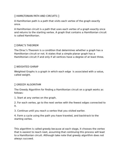 5 3 Hamiltonian Paths And Circuits Pdf Science And Mathematics