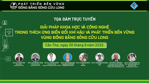 Toạ đàm Trực Tuyến Giải Pháp Khoa Học Và Công Nghệ Trong Thích ứng