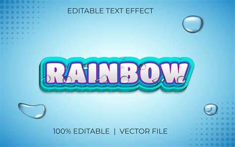 Text Effect Design With The Rainbow Word Graphic By Armanmojumdar49 Creative Fabrica