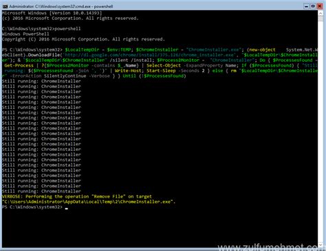 Powershell İle Chrome Kurulumu Zülfü Mehmet