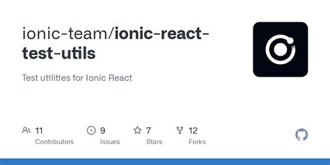 Github Ionic Teamionic React Test Utils Test Utilities For Ionic React