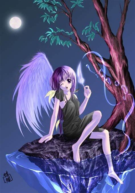 صور انمي بنفسجية