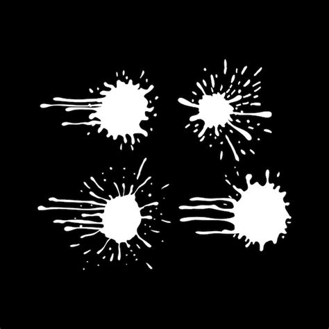 Premium Vector Ink Splashes Set Premium Vector Ink Splashes Set