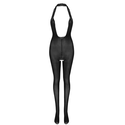 Buy Womens Hot Erotic Fishnet Bodysuit Halter Backless