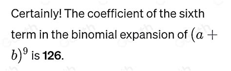Solved Using The Binomial Theorem What Would Be The Coefficient Of