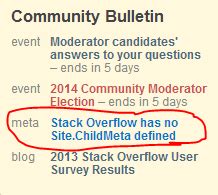 Broken Link In The Community Bulletin On Stack Overflow Meta Stack