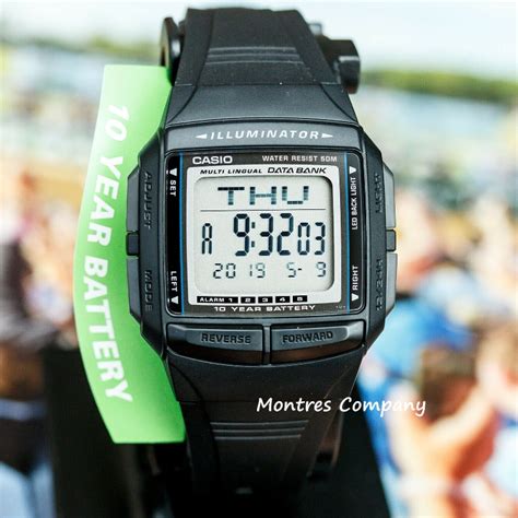 Montres Company香港註冊公司 28年老店 卡西歐 Casio Data Bank 備忘錄 日行程 十年電池壽命 黑色 Db36 Db 36 Db 36 1 Db 36 1a 四