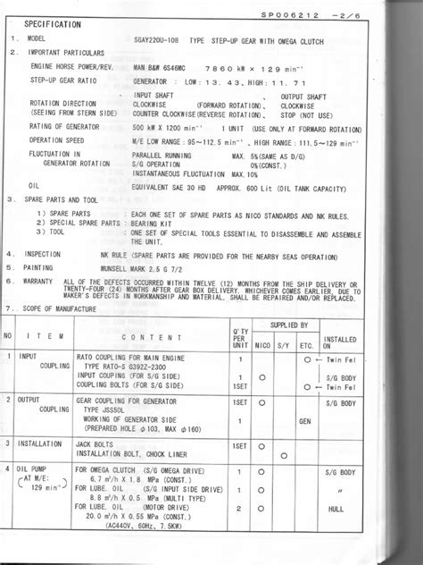Shaft Generator Specification Pdf