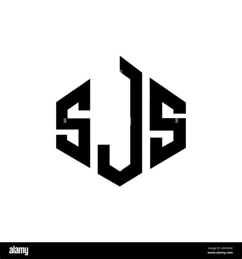 SJS Letter Logo Design With Polygon Shape SJS Polygon And Cube Shape Logo Design SJS Hexagon
