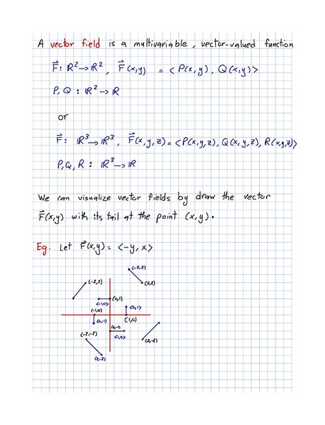 Lecture Vector Fields Curl Divergence A Vector Field Is A Multivariable Vectorvalued