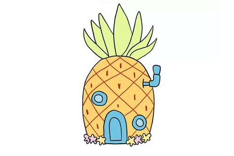 آموزش ویدئویی نقاشی خانه باب اسفنجی کودکانه