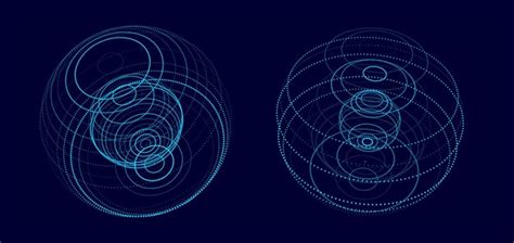 Premium Vector Vector Futuristic Sphere Of Particles And Lines Network Connection Big Data