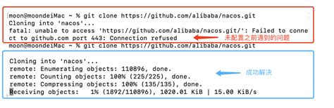 failed to connect to port 443 connection refused问题解决 github