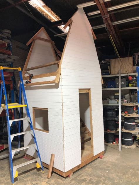 Compact Multi Level Cubby House European Inspired Design