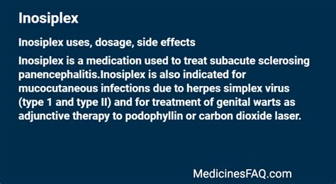 Inosiplex Uses Dosage Side Effects Food Interaction And Faq
