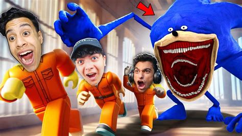 الهروب من سجن الوحش سونيك الازرق الجديد ضحك في روبلوكس 🤣 Youtube