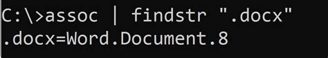 mastering file associations with windows command line assoc command