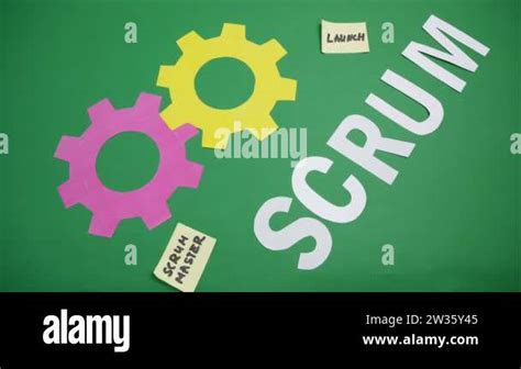 Software Scrum Agile Board With Paper Task Agile Software Development