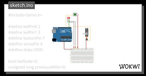 Servo Maly Projekt Copy Wokwi ESP32 STM32 Arduino Simulator