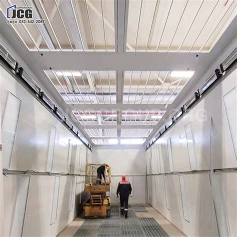 제이씨지 제이씨지 도장부스 카자흐스탄 현지 설치현장입니다 조명등과 건조기까지 설치 되었습니다