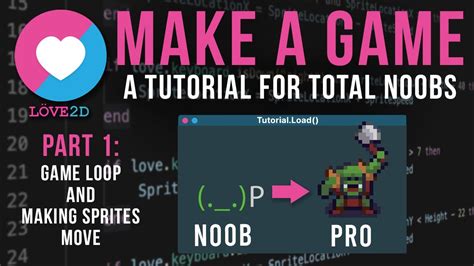 Make A Game A Tutorial For Total Noobs Love2d Part 1 Youtube
