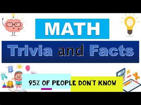 Interesting Math Trivia And Facts 95 Of People Dont Know Youtube