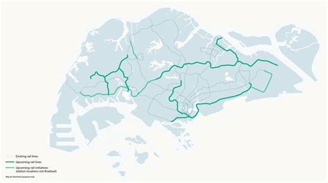 Singapores Public Transport Network By Lta And Ura