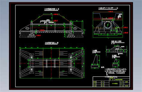 涵管埋设断面设计图 Autocad 2005 模型图纸下载 懒石网