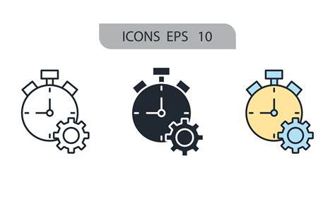 Efficiency Icons Symbol Vector Elements For Infographic Web 9842522 Vector Art At Vecteezy