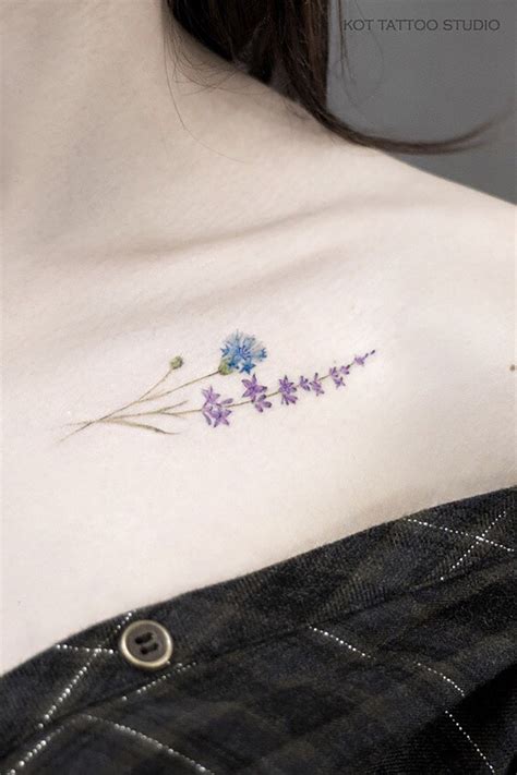 🖤 Нежные татуировки на ключице для девушки 48 фото