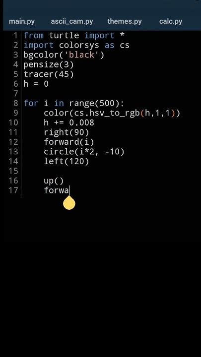Python Turtle Graphic Design😜😜🥰🥰 Python Coding Status 😍😜 Shorts Programming Turtle Python