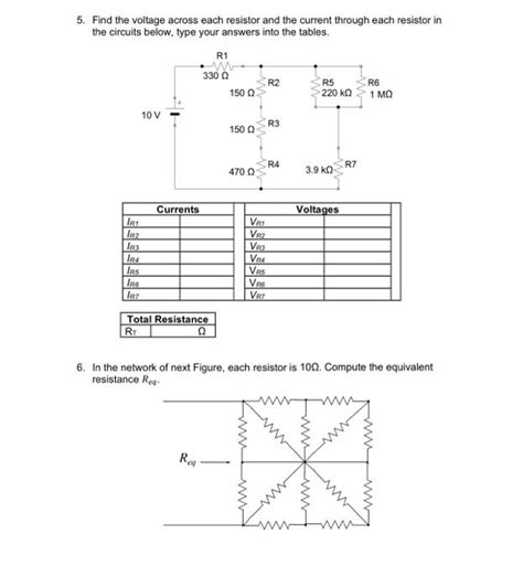 Solved Find The Voltage Across Each Resistor And The Chegg