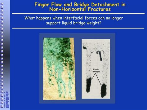 Ppt Liquid Bridges And Intermittent Flow Regimes In Unsaturated